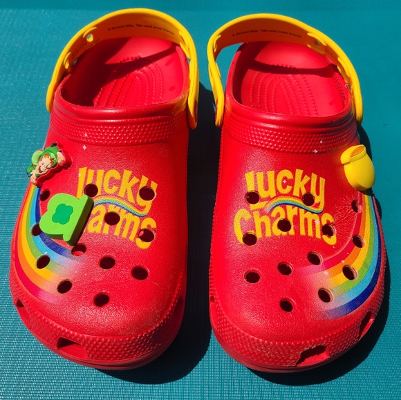 CROCS | Shoes | Crocs Lucky Charms Limited Edition Clog Sz M9 W1 | Poshmark